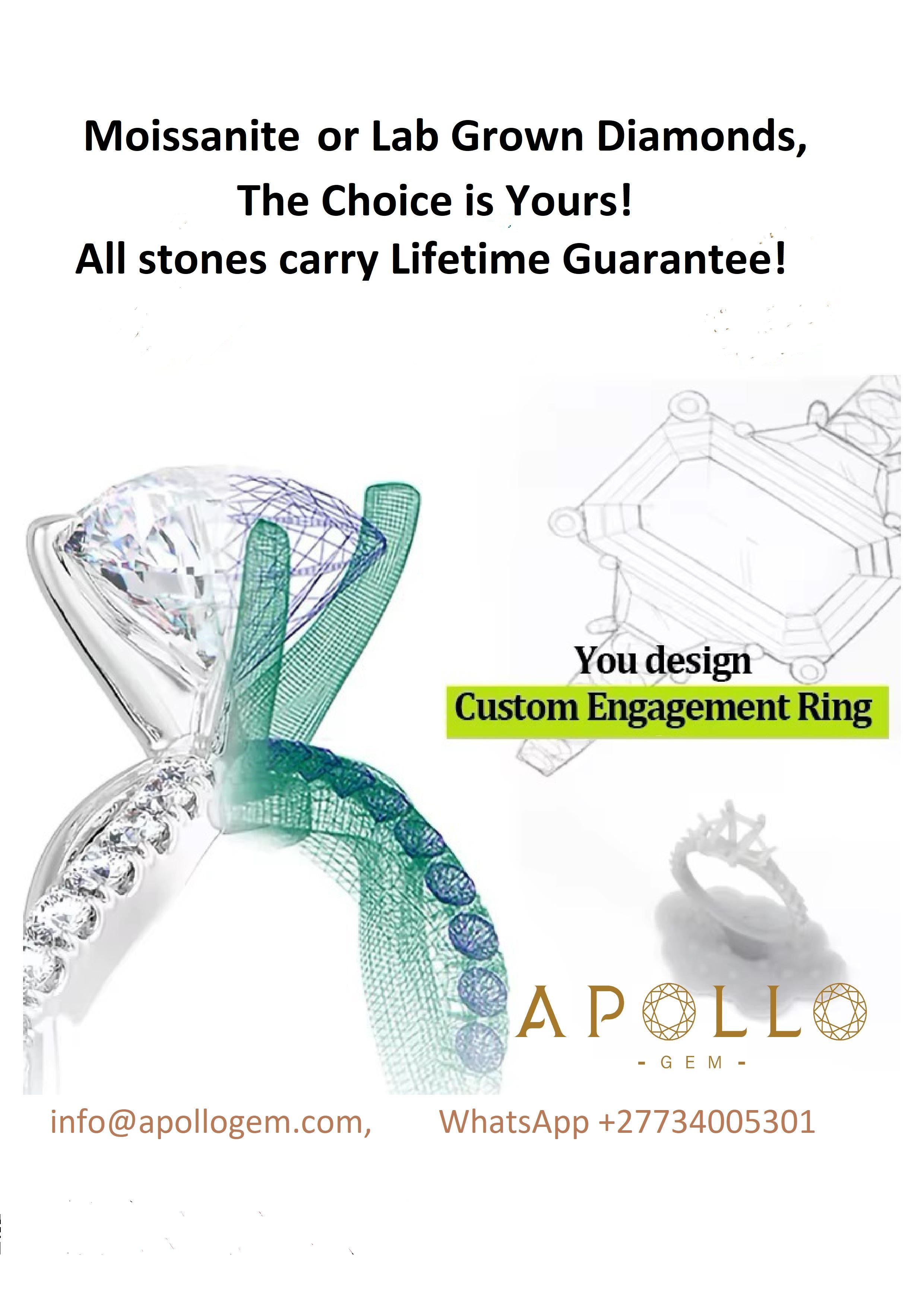 Can you use your own gemstones in a custom engagement ring? – ApolloGem