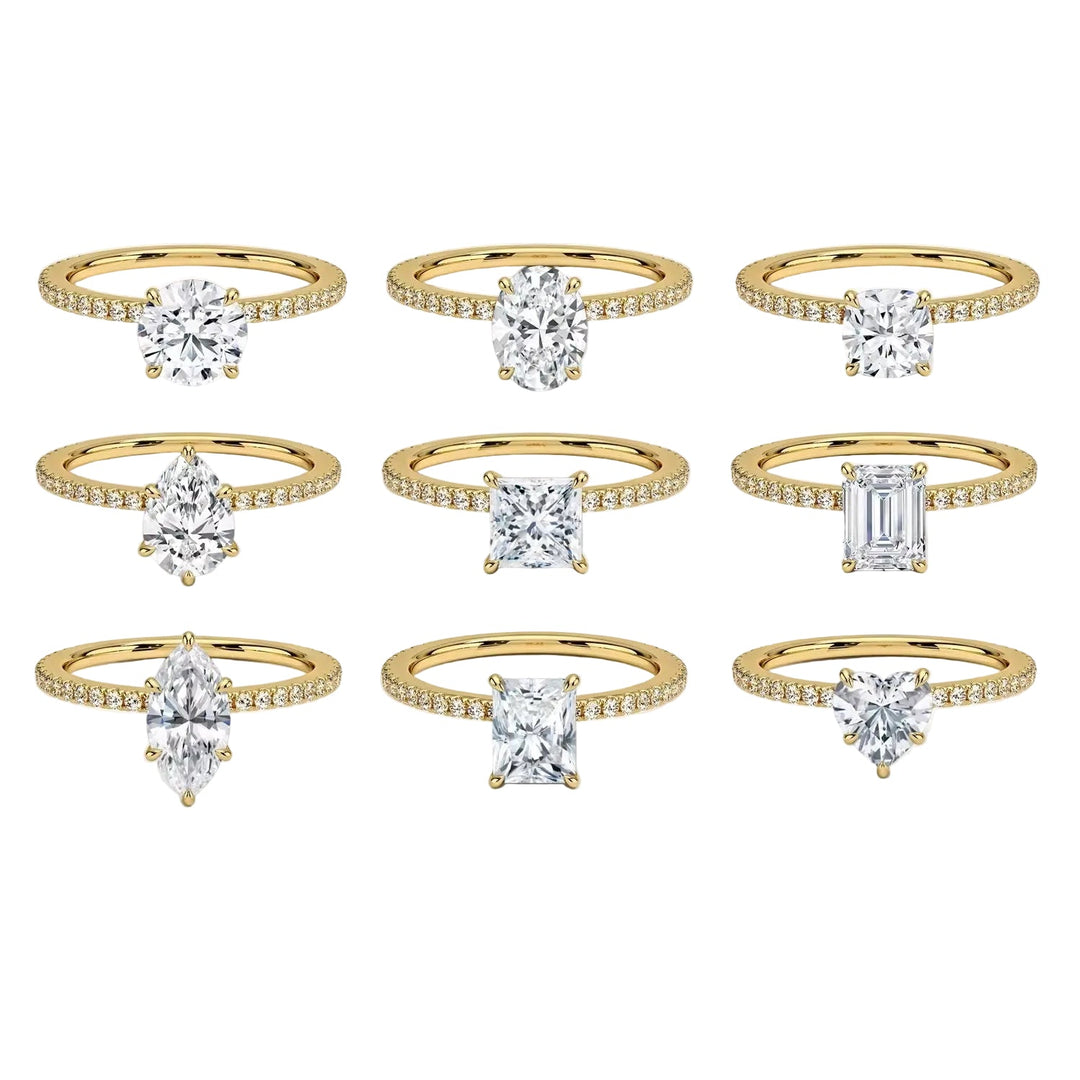 Pave Engagement Rings Cape Town | Brilliant Designs | ApolloGem